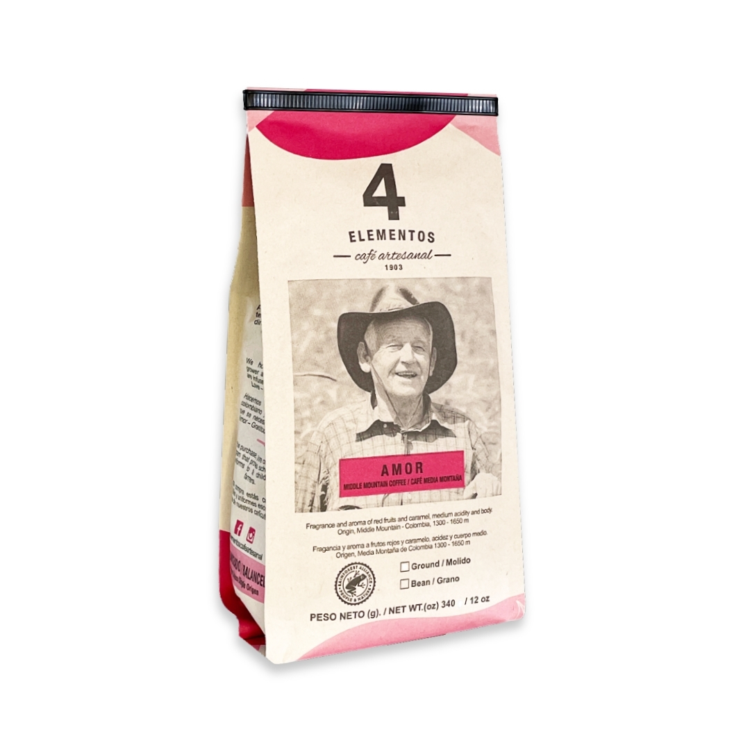 CAFÉ 4 ELEMENTOS – AMOR (340g) – Compro Café de Colombia