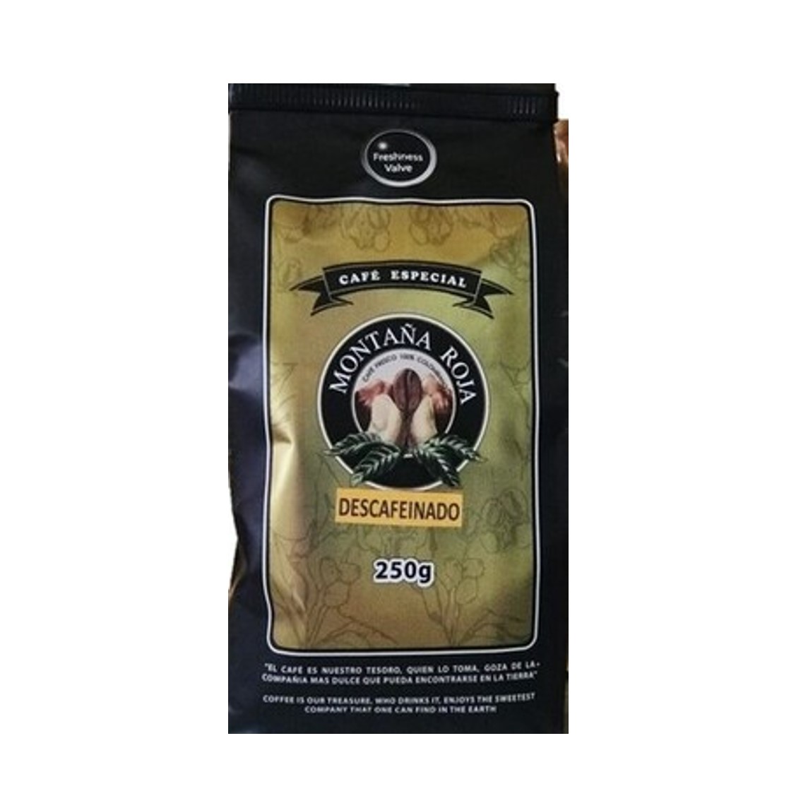 Café Montaña Roja - Descafeinado Molido (250g)